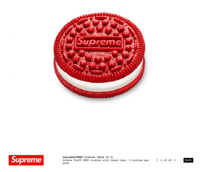 不是愚人節玩笑！Supreme x Oreo 聯名夾心餅乾即將發售 : 哇靠!洛杉磯