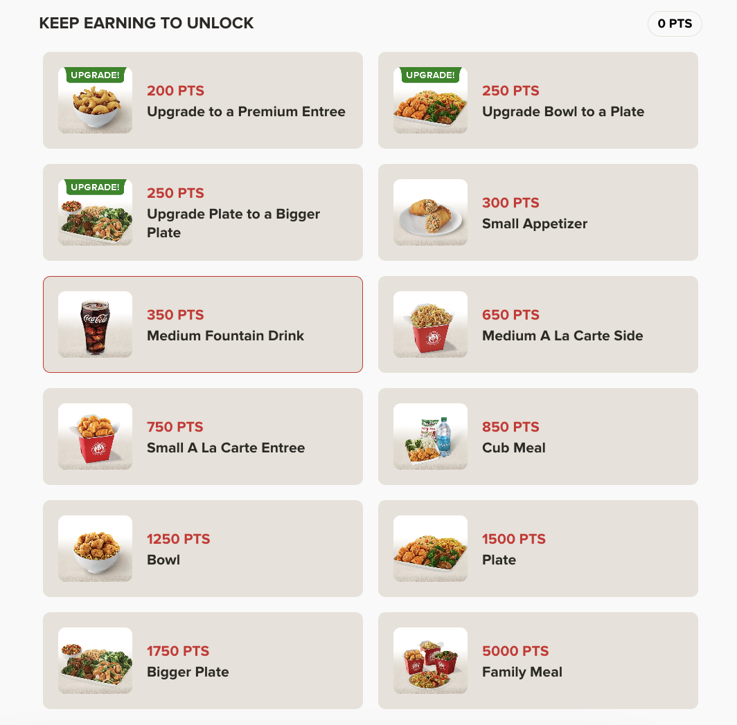 Panda Express 推出全新 Panda Rewards 積分獎勵計劃 : 哇靠!洛杉磯